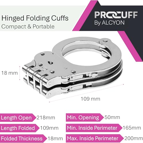 Pro-Cuff Professional Handcuffs. Police & Military Grade. Heavy-Duty ...