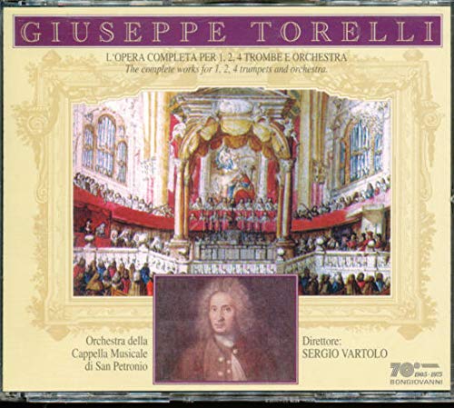 Amazon.com: Torelli The Complete Works For 1 2 4 Trumpets And Orchestra ...