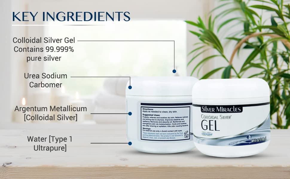 Gel Coloidal Silver de 4oz - Yaxa Colombia