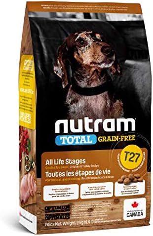 Amazon.co.jp: 【ニュートラム】T27 NUTRAM TOTAL GRAIN-FREE®チキン＆ターキー ドッグフード（小型犬用 ...