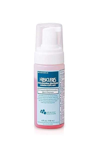 Amazon.com: Hibiclens Antiseptic Antimicrobial Skin Cleanser 4oz Foam ...
