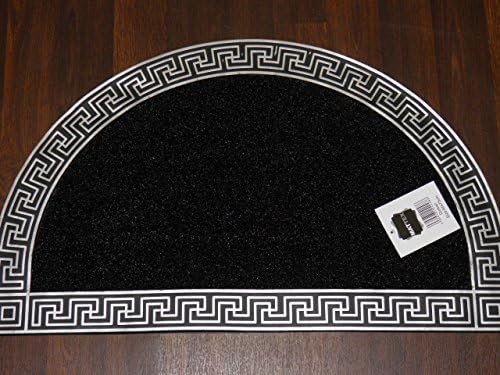 Heavy Welcome Tough Hard Wearing Rubber Edged Half Moon Door Mats 45cm ...
