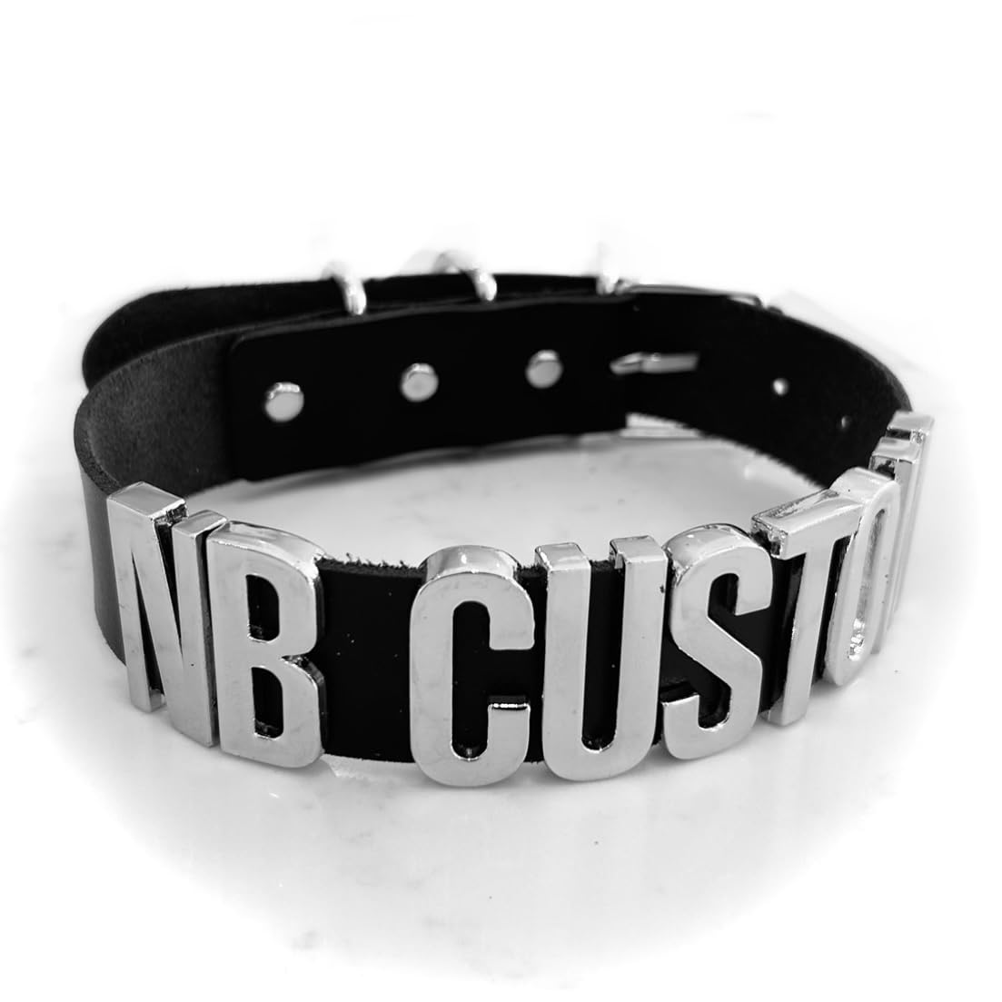 Amazon.com: NaughtyBrit Custom black Large 30mm Letter Choker Collar ...