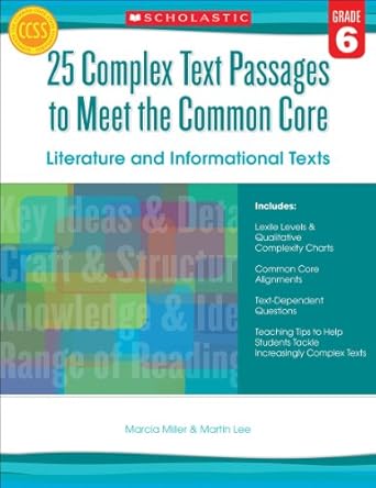 Amazon.com: 25 Complex Text Passages to Meet the Common Core ...