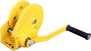 Amazon.co.jp: Manual Winch Manual Hoist Self Locking Hand Winch 1200lb ...