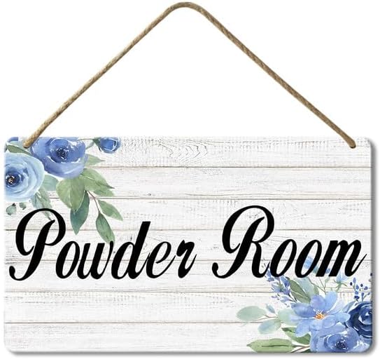 Amazon.com: SRongmao Powder Room Wall Decor Powder Room Door Sign ...