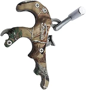 Amazon.com : JIANZD Archery Compound Bow Release 4 Fingers Thumb ...