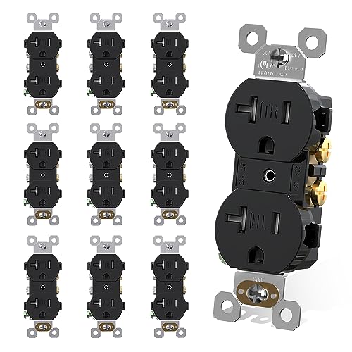 Snapklik.com : AIDA Duplex Electrical Receptacle Outlets, 20Amp 125V ...