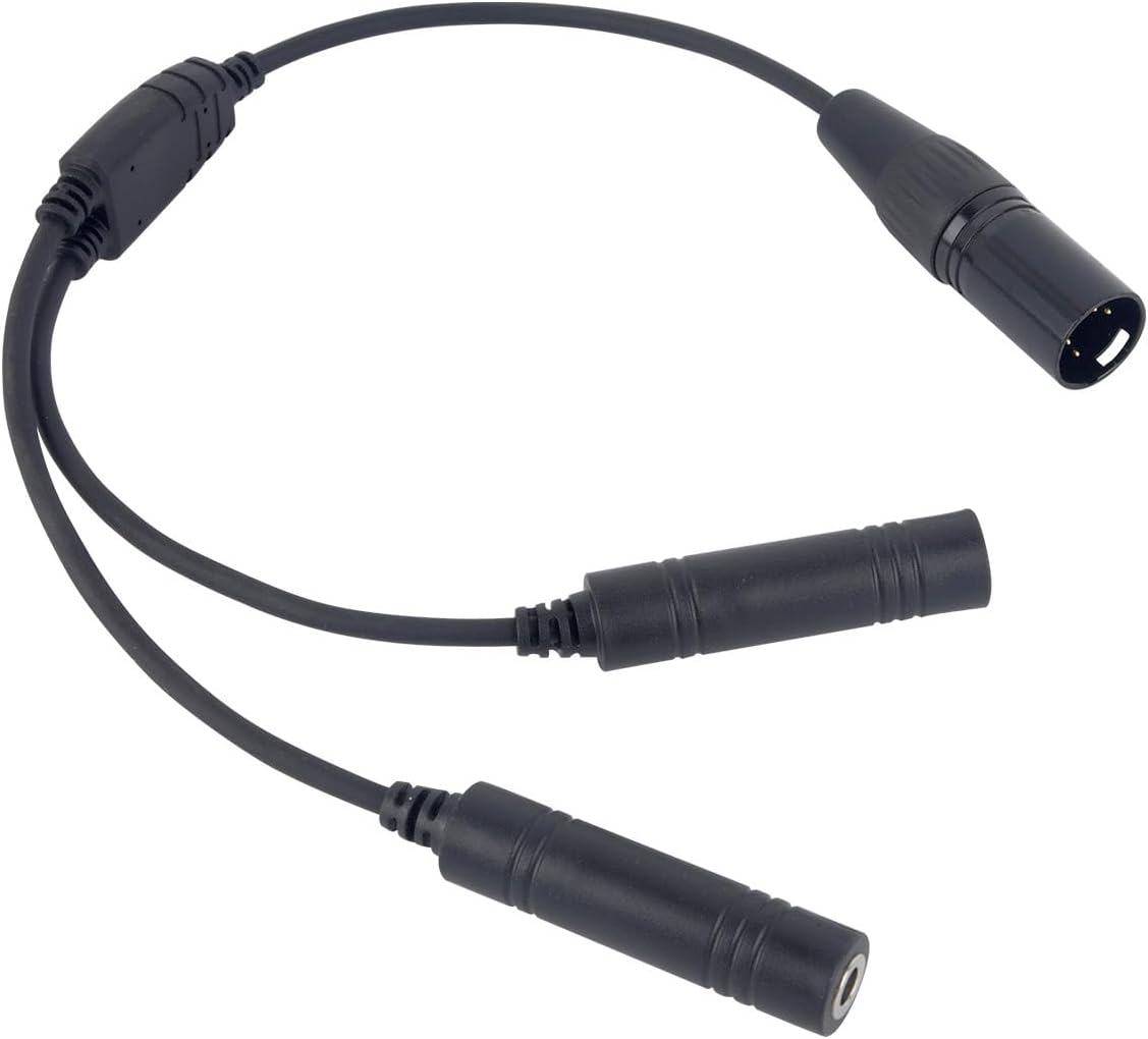 Amazon.com: Pdflie Male Female GA Twin Plug to Airbus 5 Pin XLR Headset ...