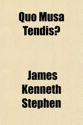 Quo Musa Tendis? : Amazon.in: Books