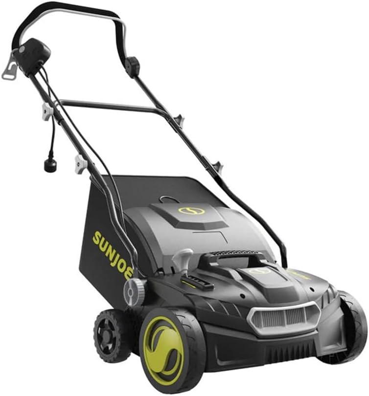 Amazon.com : Sun Joe Electric Lawn Dethatcher & Scarifier w/ 13.2-Gal ...