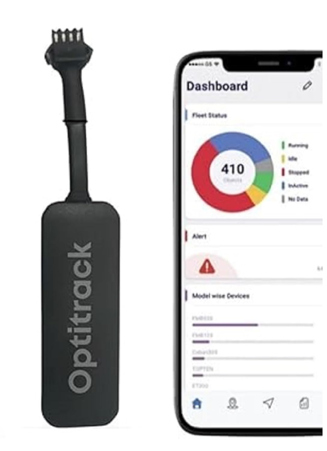 Optitrack 360 GPS Tracker Device with Advanced AI Features for Vehicles ...