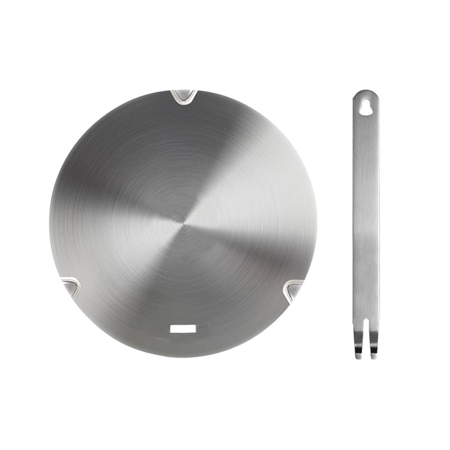 22CM Stainless Steel Plate,Grourarty Heat Induction Adapter Plate with ...