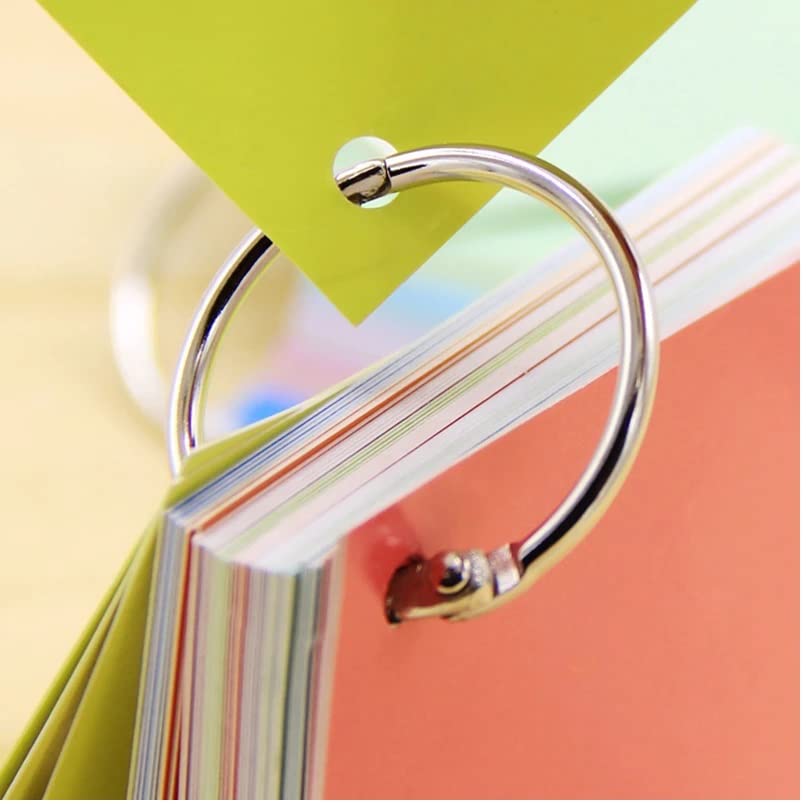 DEZIINE Binder Card Ring /Book Ring for Scrapbooking - 100 Pcs (20mm ...