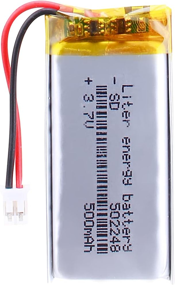 Amazon.com: Liter energybattery 3.7V Lipo Battery 500mAh Rechargeable ...