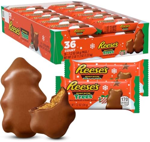 Amazon.com: Reese's Trees 3400047805 Peanut Butter Milk Chocolate, 10.8 ...