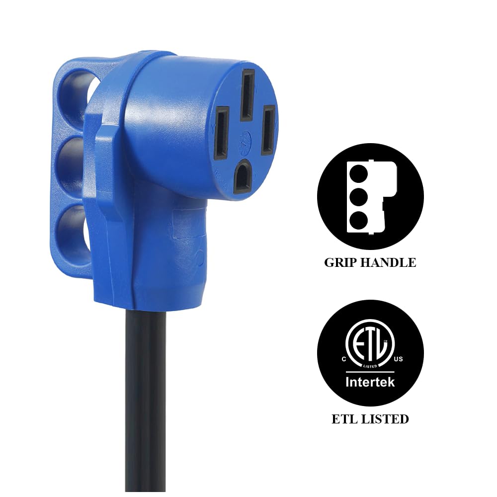 Snapklik.com : 30 Amp To 50 Amp RV Adapter,Generator Plug 4 Prong 30 ...