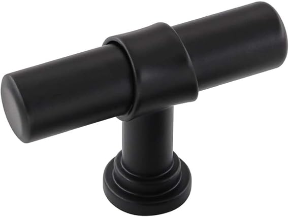 5 Pack goldenwarm Black Cabinet Knobs Black Kitchen Cabinet Knobs Black Drawer Knobs Matte Black ...