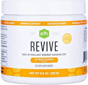 Amazon.com: SFH Revive (Citrus Punch) | Bebida energética sin cafeína ...