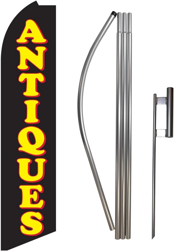 Amazon.com: Antiques Swooper Feather Flag - Great for Thift Shops ...