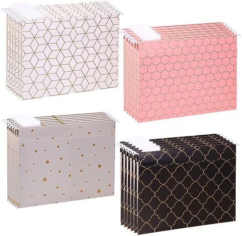 Amazon.com : Tisancy 24 Pack Hanging File Folders Letter Size with ...