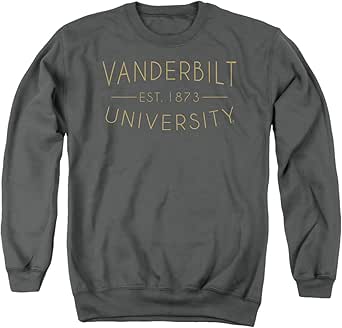 Amazon.com: Vanderbilt University Official Simple Unisex Adult Crewneck ...