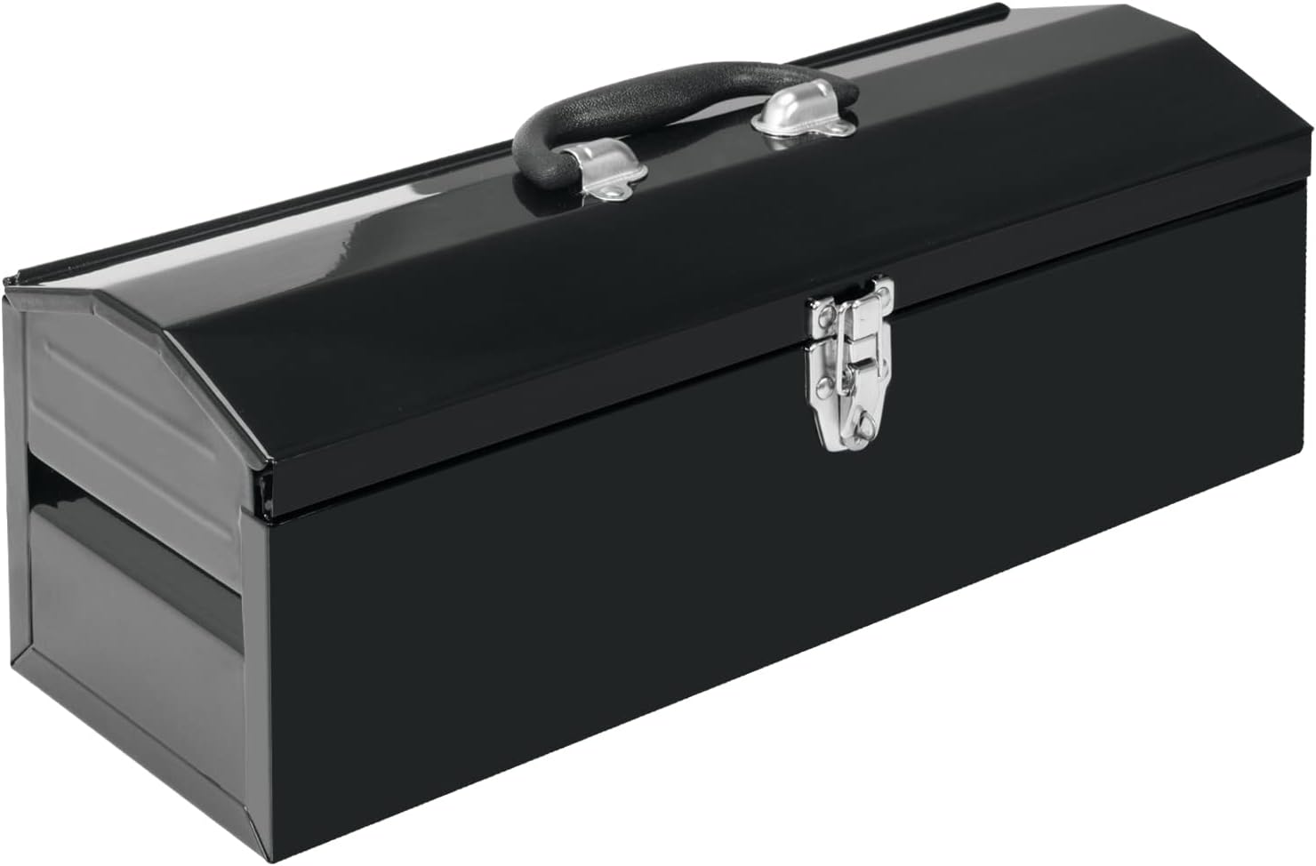 Torin ATB202B 19" Portable Steel Tool Box Hip Roof Style Storage ...