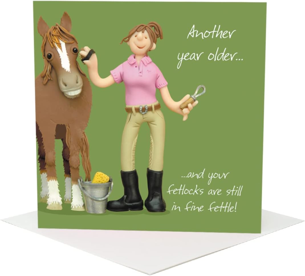 Horse Greeting Card "You Missed a spot" by Alex Underdown : Amazon.co ...
