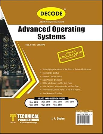 Decode - Advanced Operating Systems for JNTU-H 18 Course (III - I - CSE/IT/Prof. Elec.-II ...