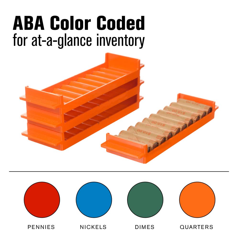 Snapklik.com : Plastic Rolled Coin Storage Trays Penny, Nickel, Dime ...