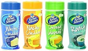 Kernal Season's Popcorn Seasoning 4 Flavor Variety Pack: 1 White ...