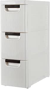 Amazon.com: 3-Tier Rolling Storage Cart Organizer, Narrow Utility ...