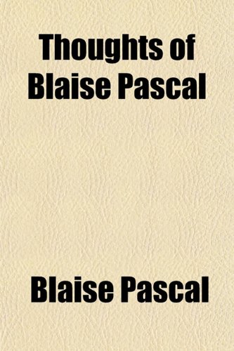 Buy Thoughts of Blaise Pascal Book Online at Low Prices in India ...