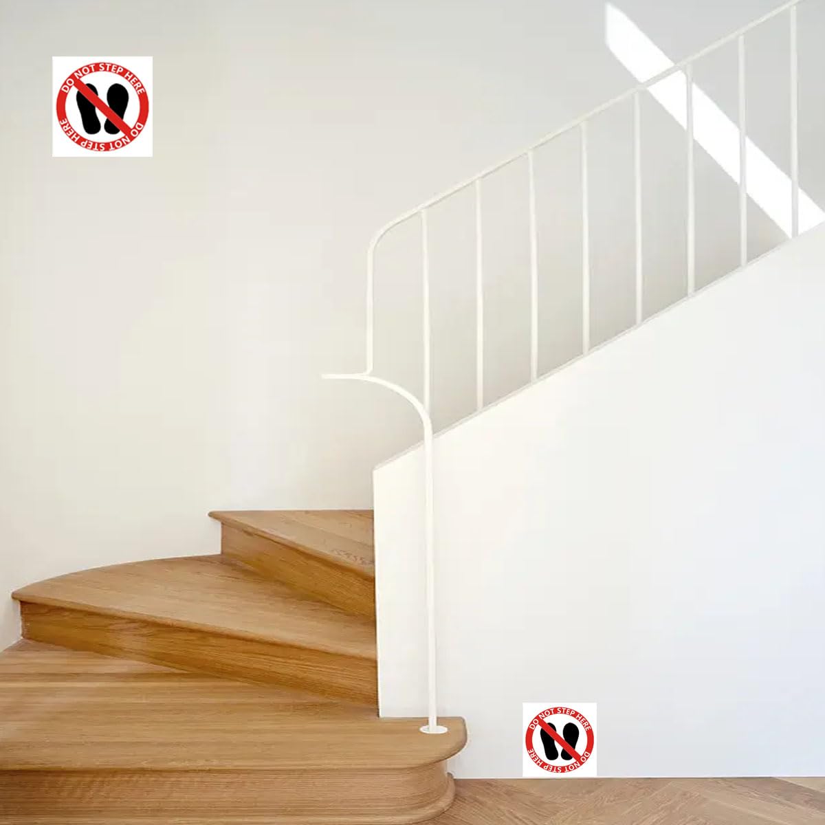 Snapklik.com : No Step Stickers, 10 Pcs Red 4x4 Inches Safety Warning ...