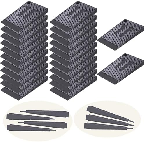 Furniture Wedges 40 Pieces, Plastic Shims for Leveling Tables Chair ...