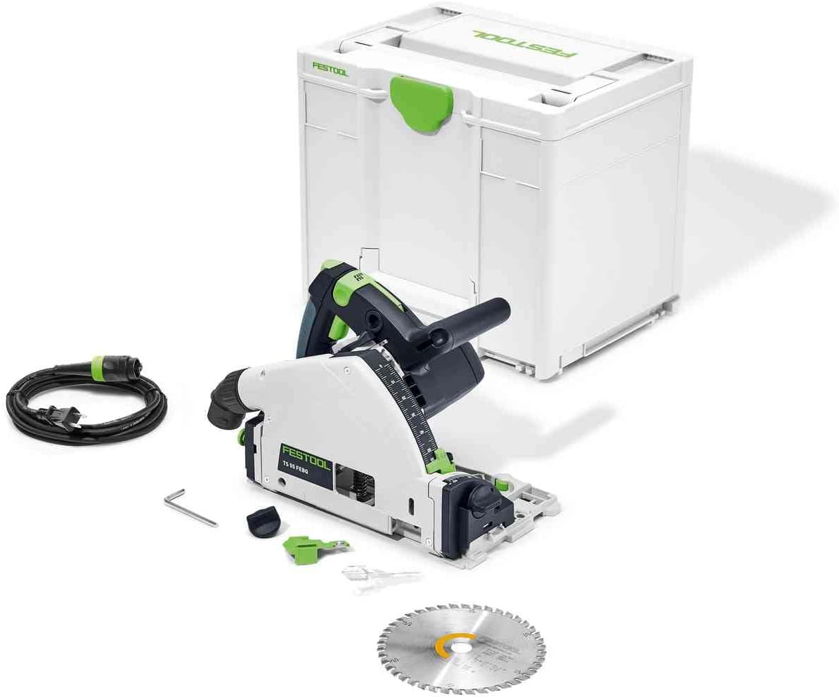 Festool 576119 TS 75 EQ-F-Plus-FS Plunge Cut Circular Track Saw with 75 ...