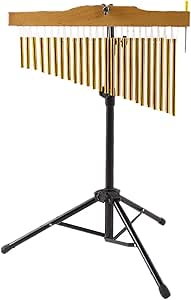 Amazon.com - 25 Tone Metal Golden Bar Chimes Single-Row Percussion ...