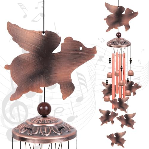 Amazon.com : Solawindchime Fly Pigs Wind Chimes, Color Changing Pigs ...