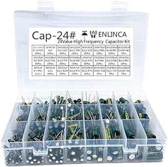 Condensateur électrolytique Kit condensateur 24Value Kit condensateur ...