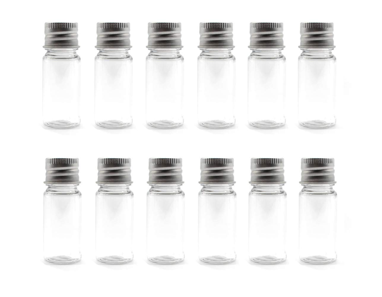 ASTRQLE 12Pcs 10ml/20ml Empty Refillable Clear Plastic Bottle with ...