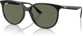 Amazon.com: Ray-Ban RB4378 601/71 54MM Black/Plastic Lens Dark Green ...