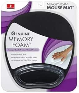 HandStands Memory Foam Mouse Mat with Wrist Rest- Black : Amazon.ae ...