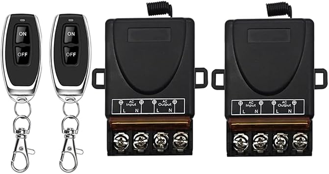 Hepzest AC 220V 30A 433MHz 1CH Wireless Remote Control Switch Relay ...