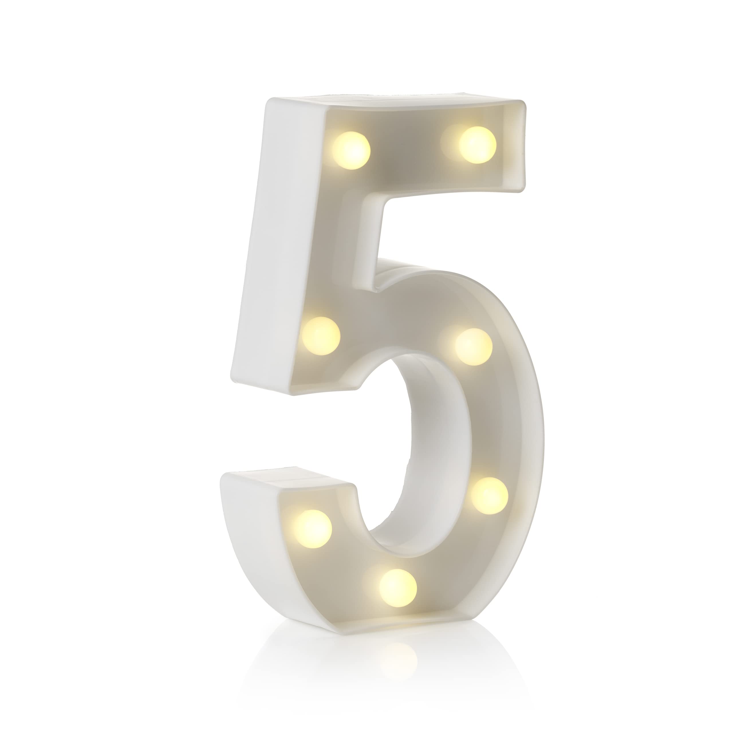Auraglow LED Alphabet Letter & Number Light Sign Decorations, Lamp for ...