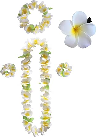 Lilbitty 5pcs Flower Chain Decorative Leis Flower Chains Hawaii Chains ...