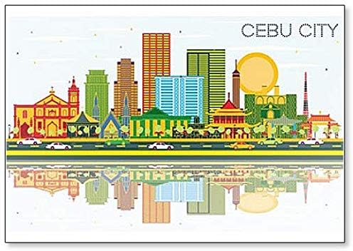 Amazon.com: Cebu City Philippines Skyline - Fridge Magnet: Home & Kitchen