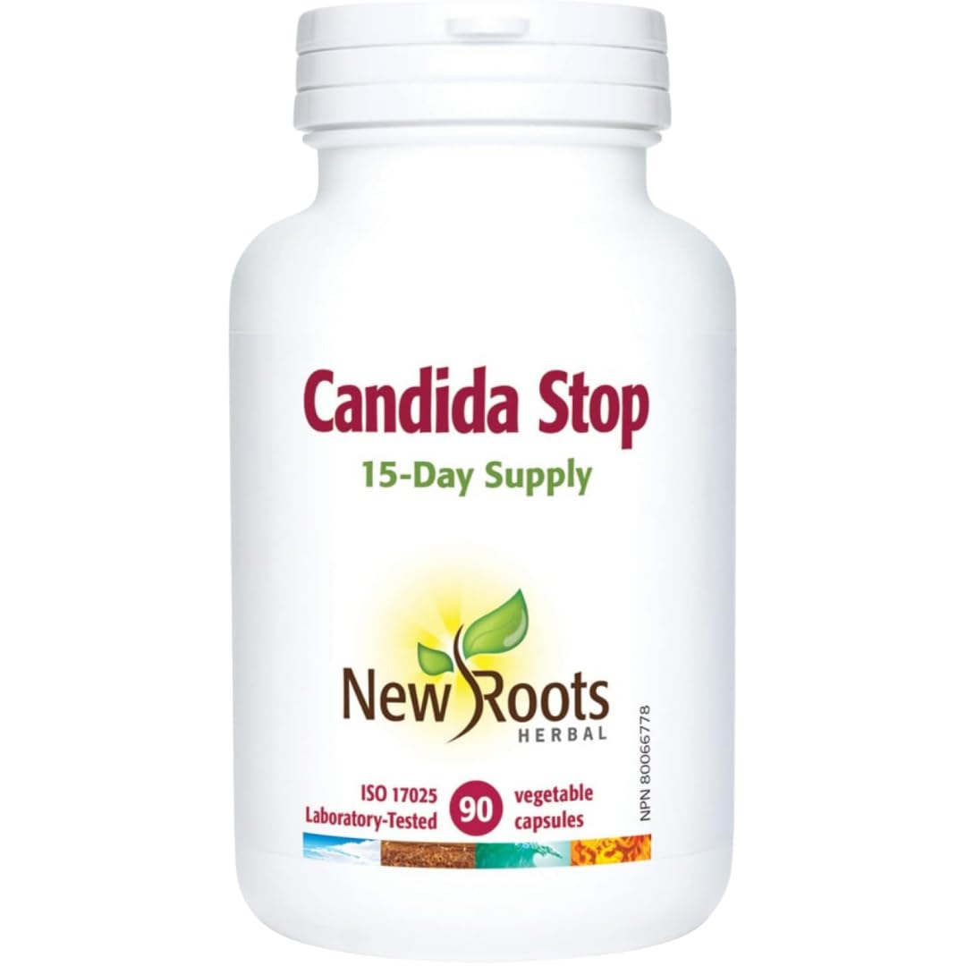 New Roots Herbal Candida Stop, 90 Veg Capsules Candida Cleanse ...