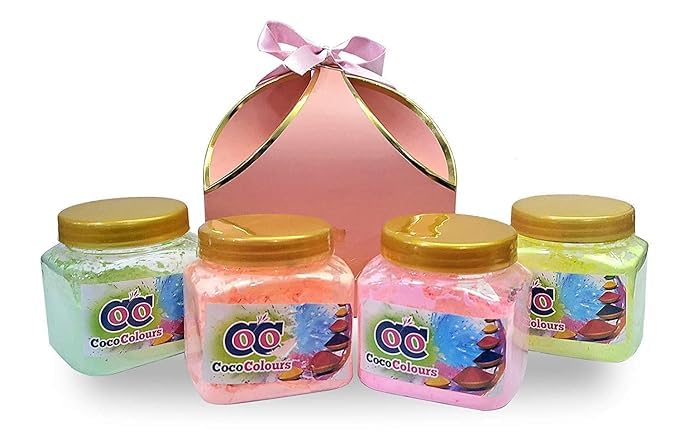 Buy Saarang Gulal Silk Holi Color Gift Box/Gift Hamper of Organic Color ...