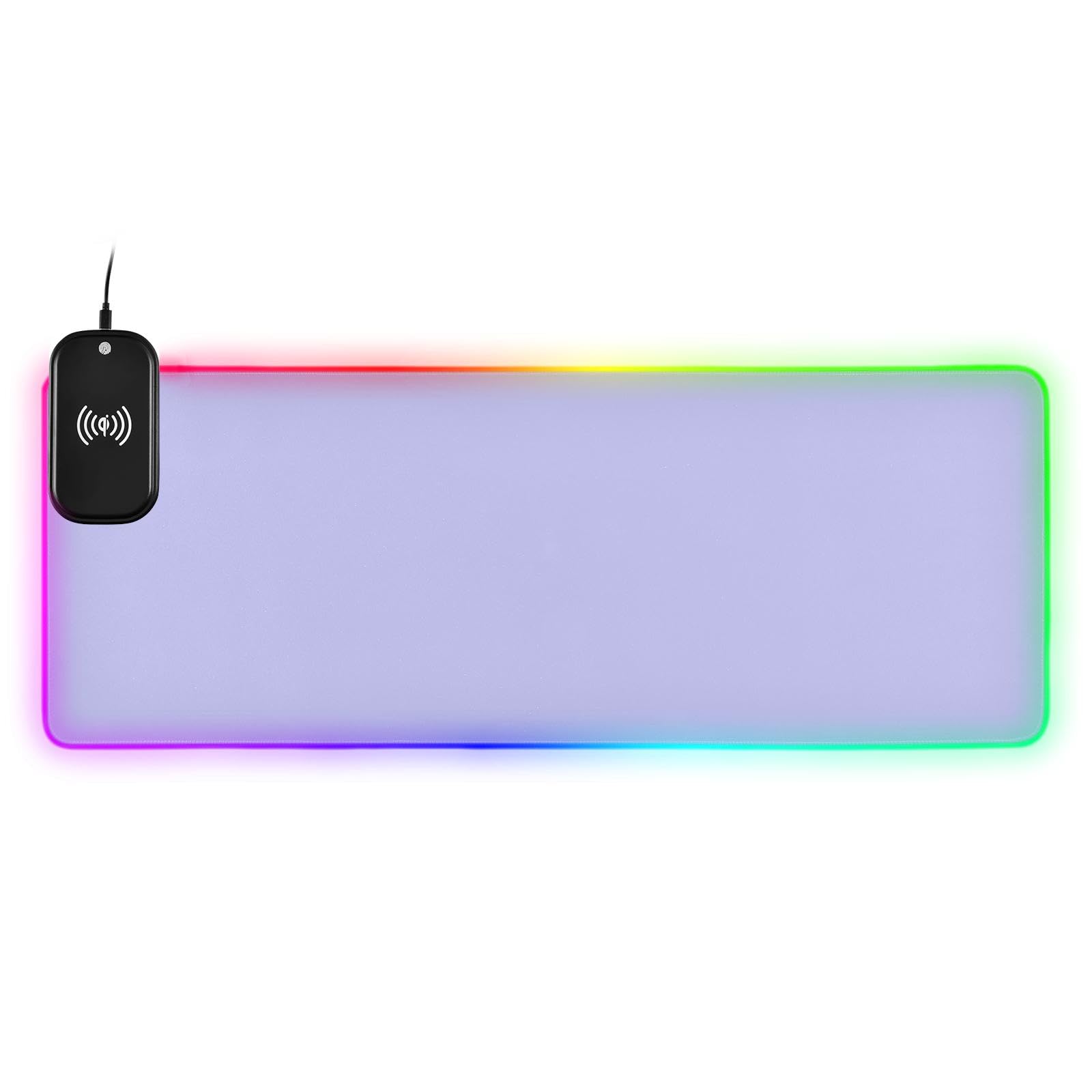 Amazon.com: Lavender Blue RGB Gaming Large Extended Led Mouse Pad with ...
