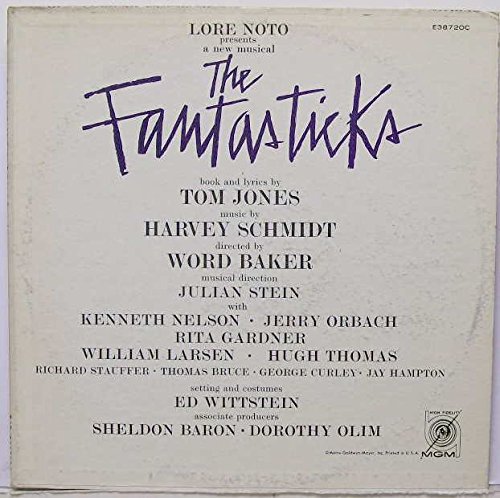 THE FANTASTICKS - vinyl lp. THE ORIGINAL CAST ALBUM OF THE AWARD ...